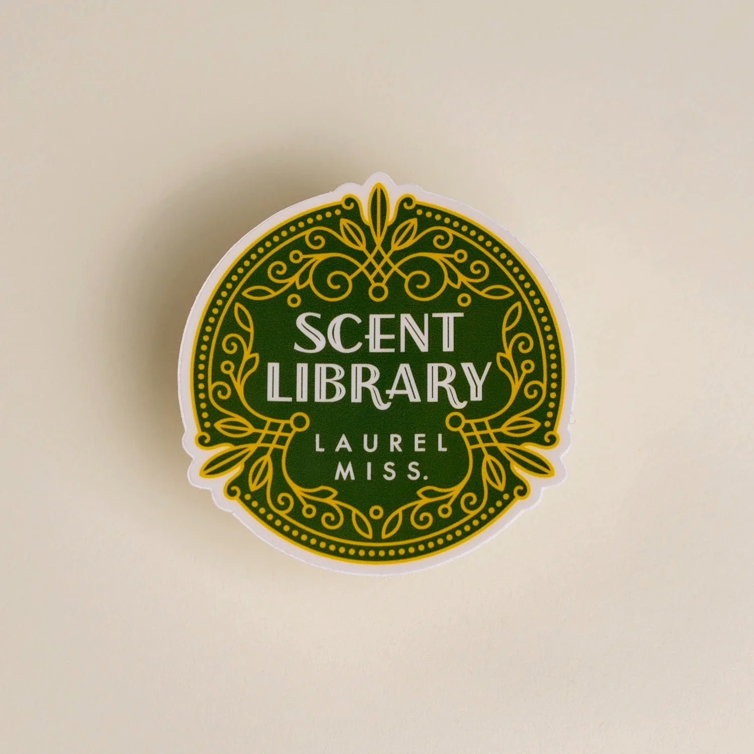 Scent Library Seal Die Cut Decal
